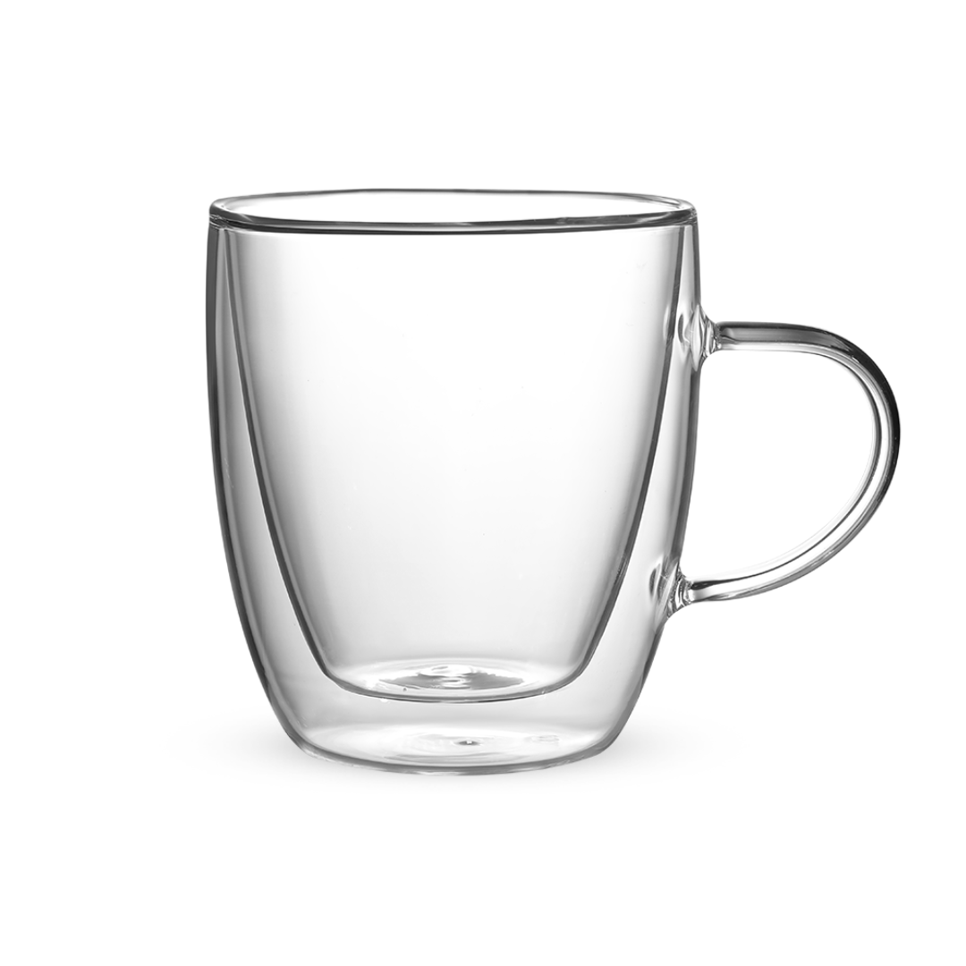 Capri Double Walled Glass Mugs (350ml - Set of 2) – And Co. Brands